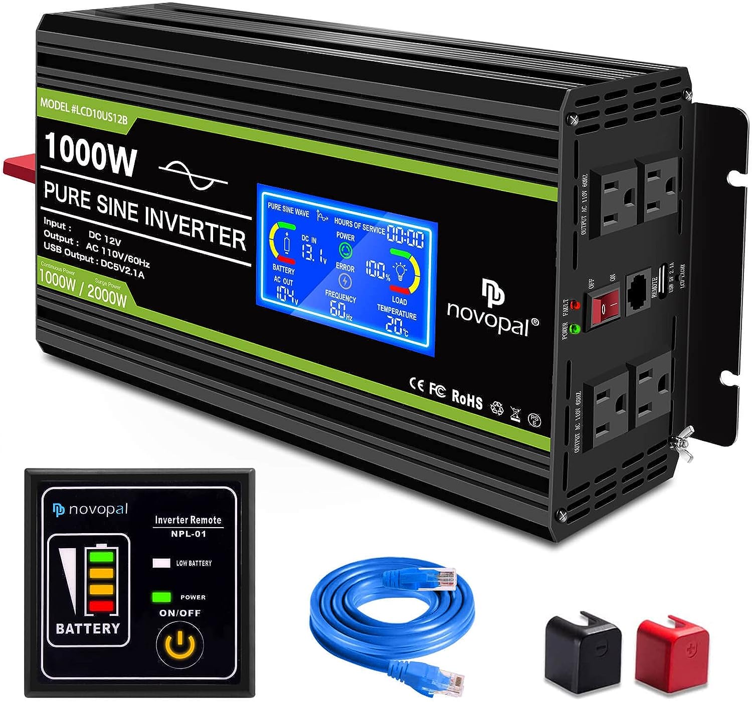 Novopal 1000W Power Inverter Review - Pure Sine Wave Inverter