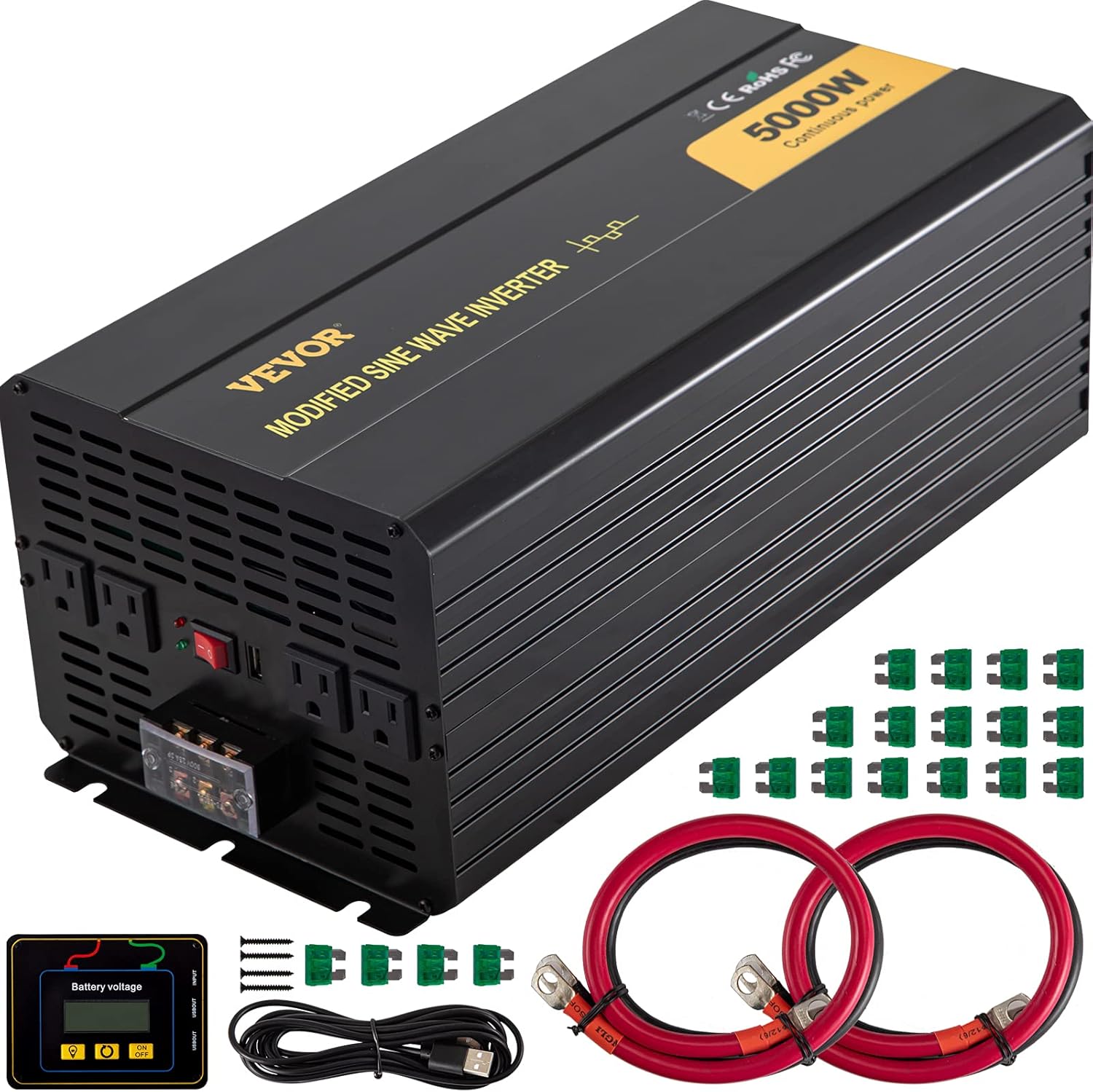 VEVOR 5000W Modified Sine Wave Power Inverter